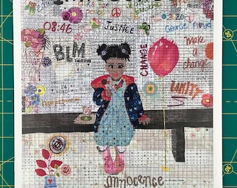 Jellie Fish Jellyfish Collage Quilt Pattern by Laura Heine - Etsy