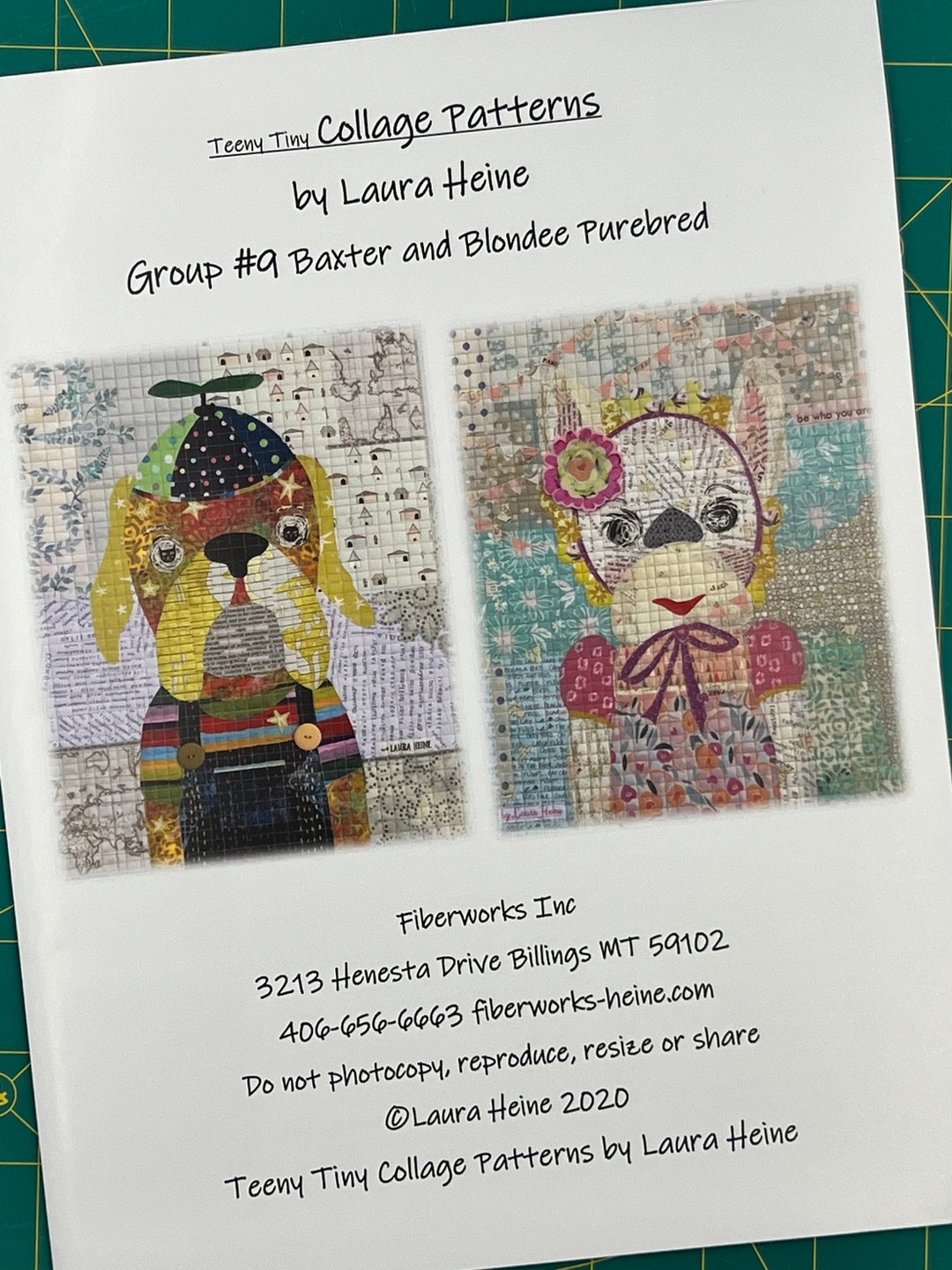 Group #9 Teeny Tiny Collage Quilt Pattern Baxter and Blondee Purebred ...