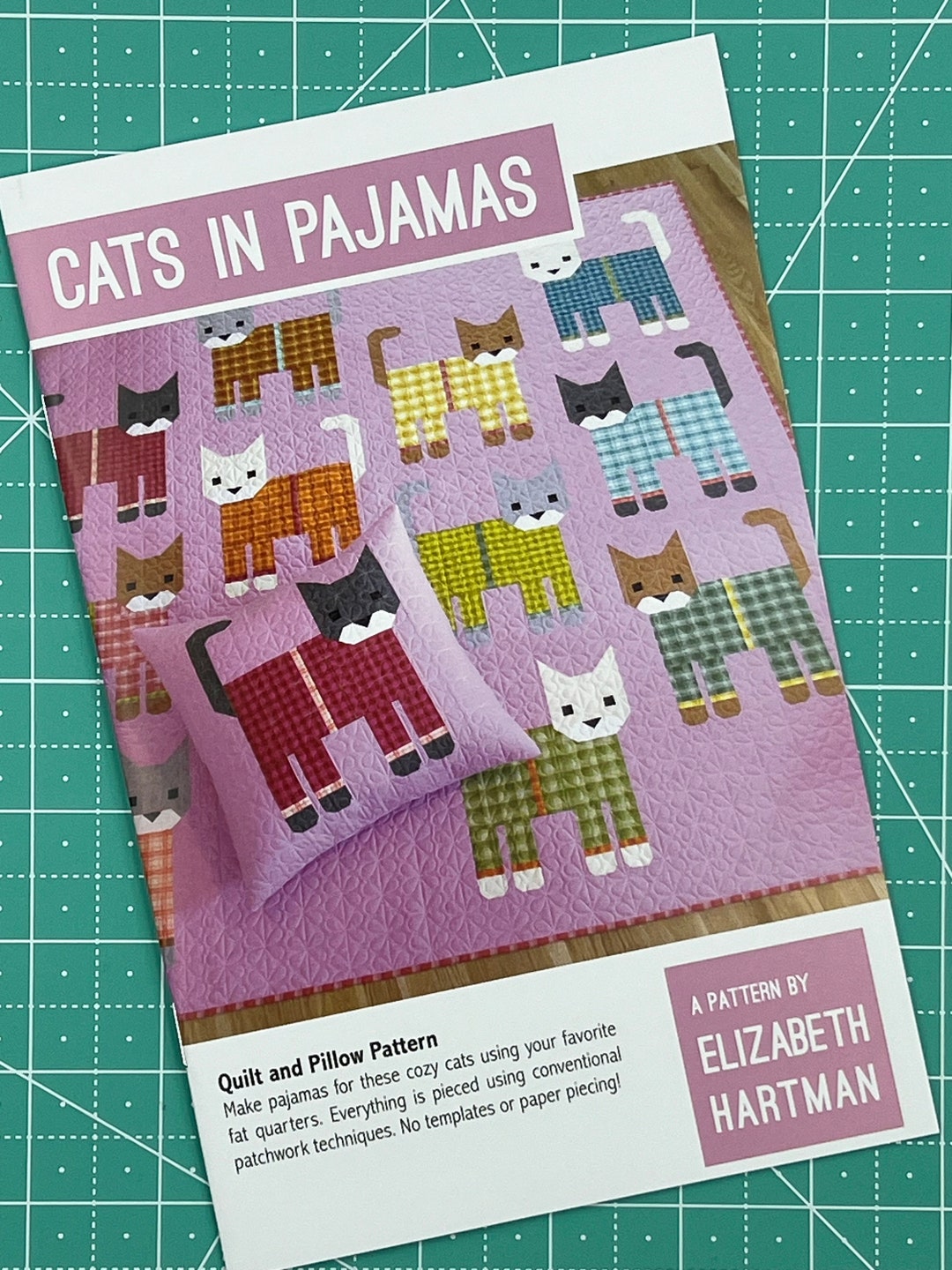 Cats in Pajamas Quilt and Pillow Pattern by Elizabeth Hartman ...