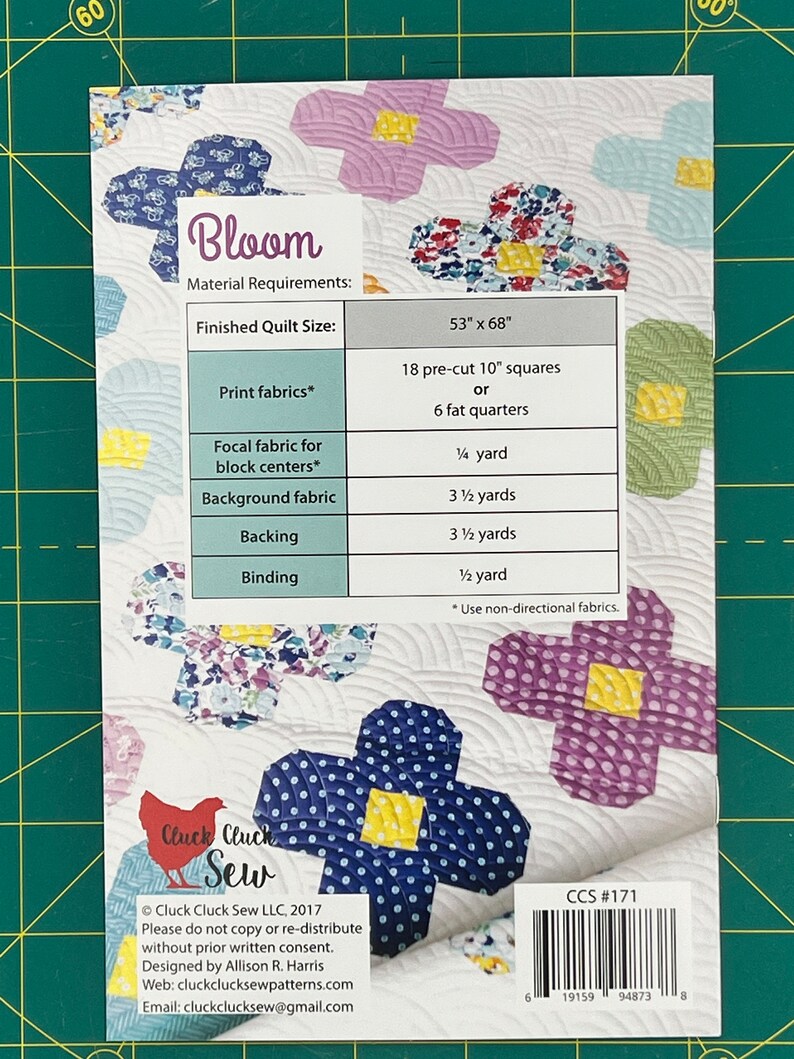 Bloom Spring Flowers Pieced Patchwork Scrap Quilt Pattern From - Etsy
