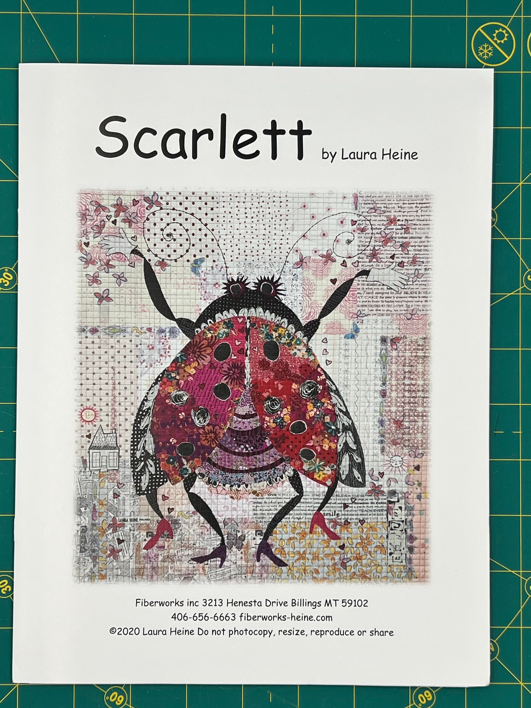 Scarlett the Ladybug Collage Quilt Pattern by Laura Heine of - Etsy
