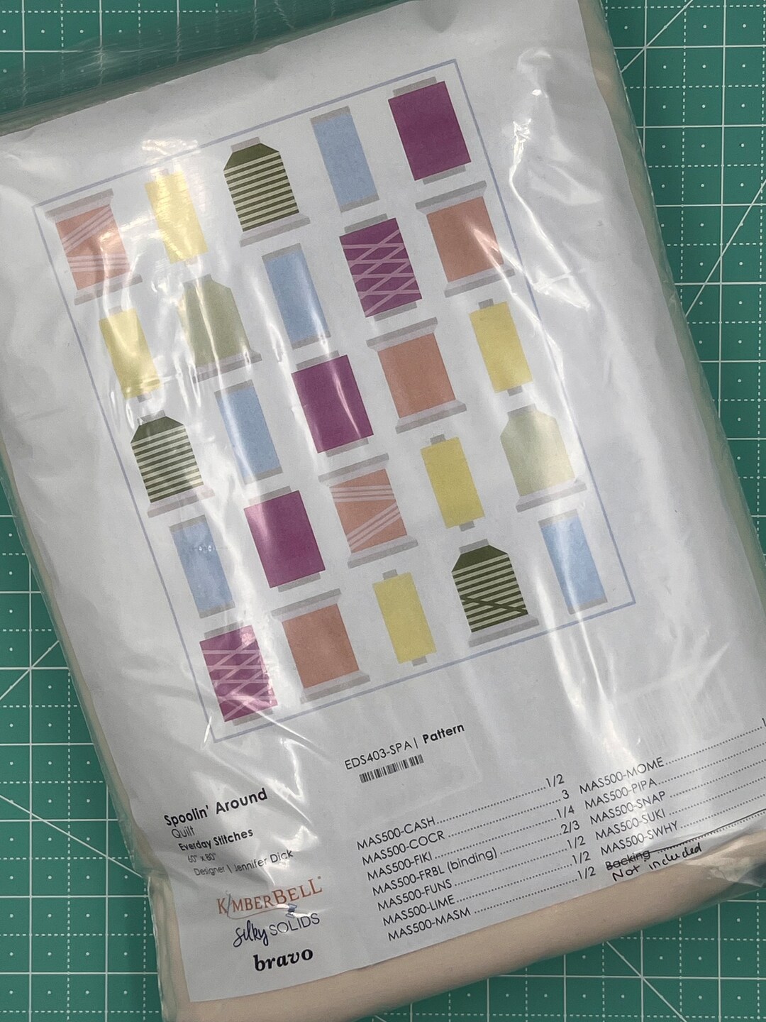 Spooling Around Quilt Kit and Pattern Featuring Kimberbell Silky Solids ...