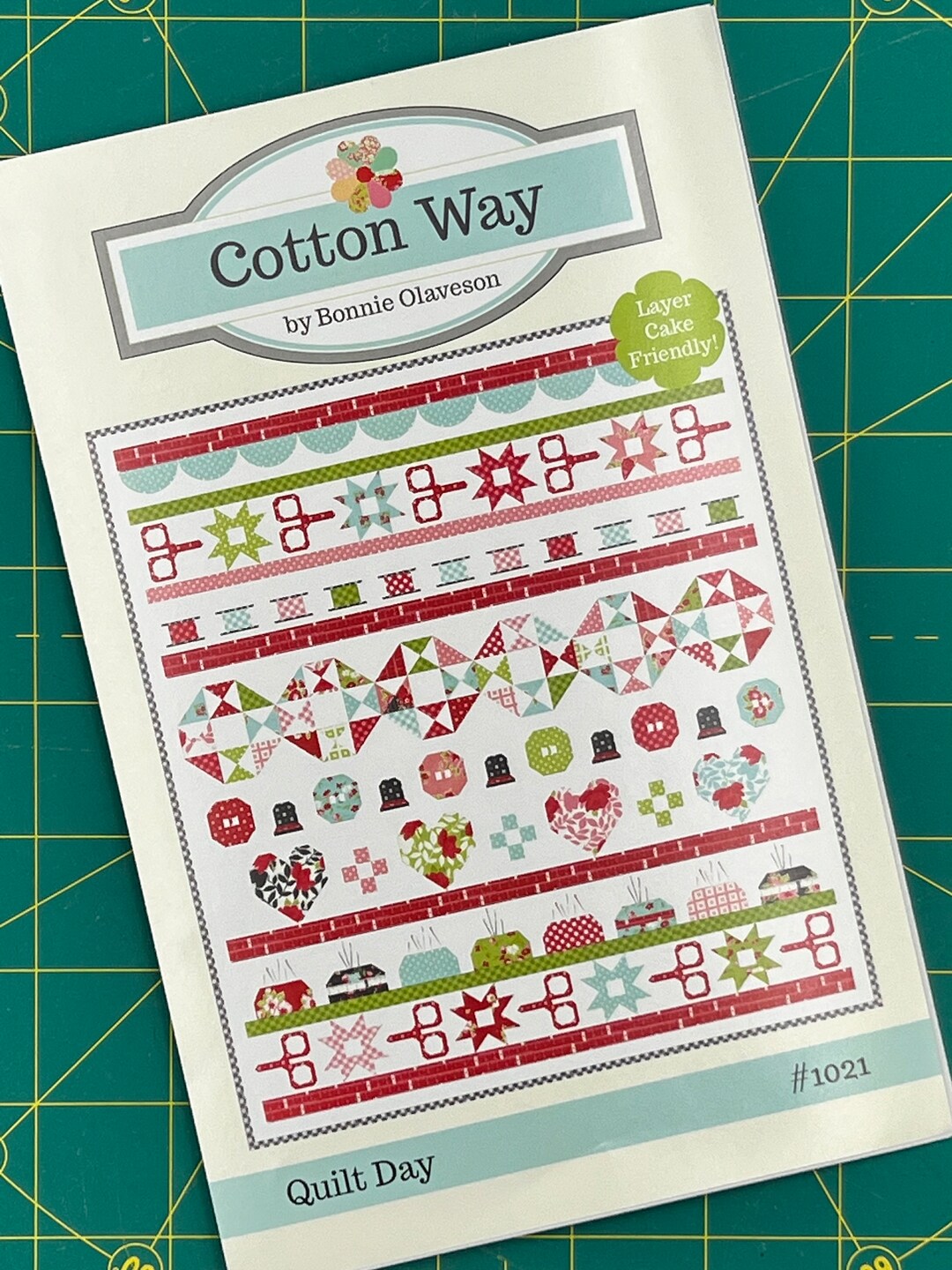 Quilt Day Sewing Room Sampler Row by Row Quilt Pattern by Bonnie ...