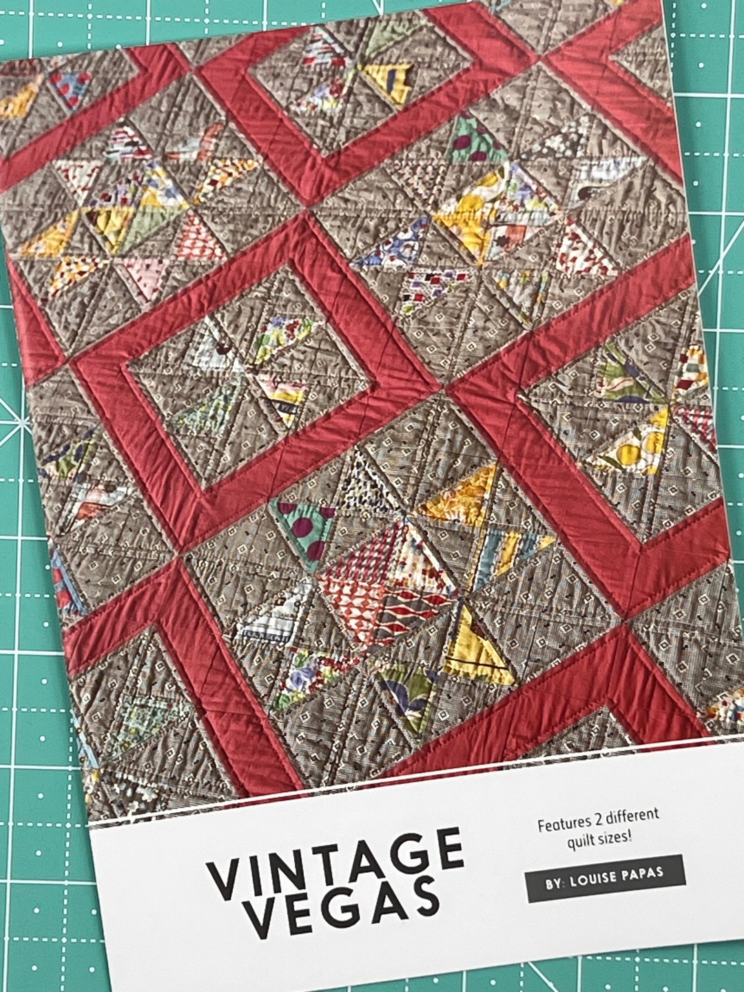 VINTAGE VEGAS Patchwork Quilt Pattern by Louise Papas - Etsy