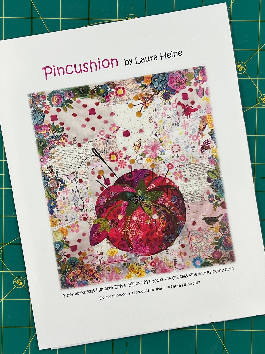 Pincushion Collage Quilt Pattern by Laura Heine of Fiberworks - Etsy