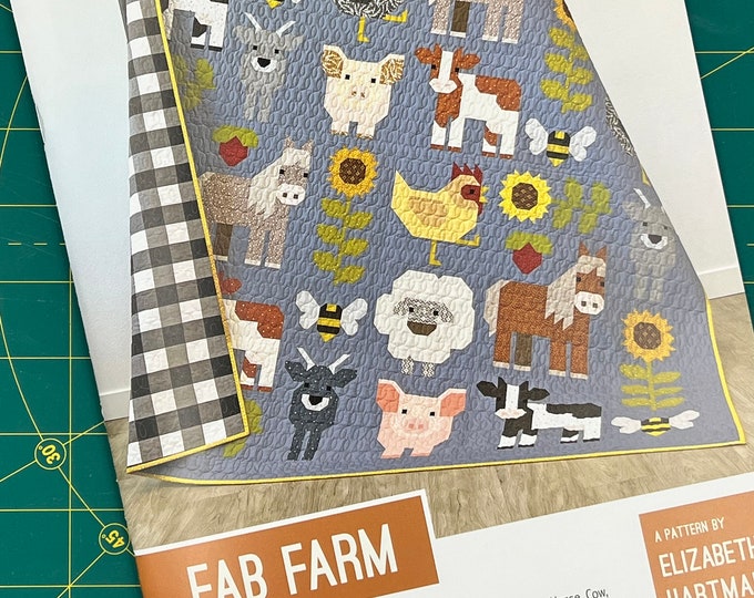 Fab Farm Animal Quilt Pattern by Elizabeth Hartman - Etsy