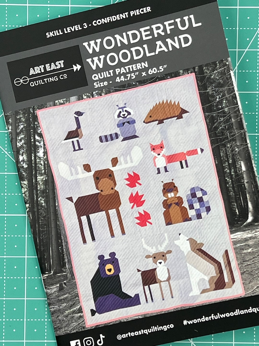 Wonderful Woodland Forest Animals Traditionally Pieced Patchwork Quilt ...