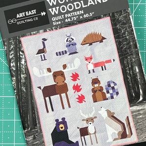 Wonderful Woodland Forest Animals Traditionally Pieced Patchwork Quilt ...