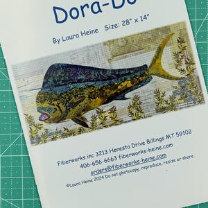 Dora-do Ocean Fish Collage Quilt Pattern by Laura Heine of Fiberworks ...