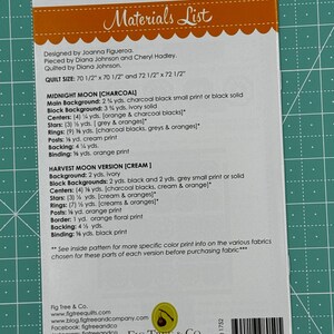 Midnight Moon Fall Themed Fig Tree Quilt Pattern - Etsy