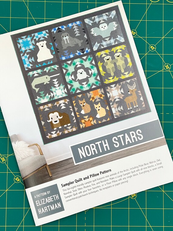 Winter Themed North Star Arctic Quilt Pattern Sampler by - Etsy
