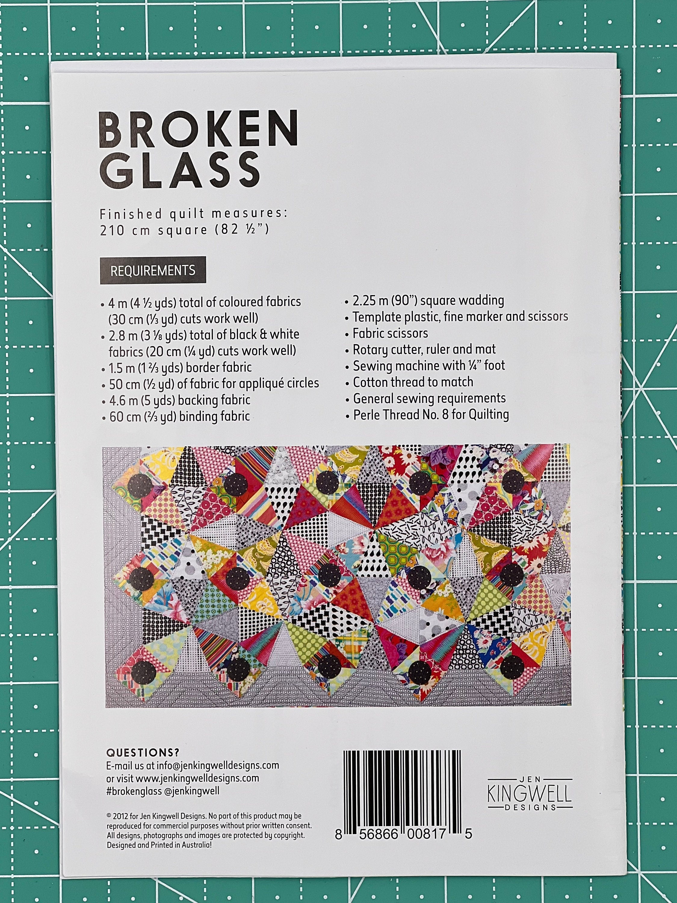 Broken Glass Patchwork Quilt Pattern and Acrylic Template by Jen ...