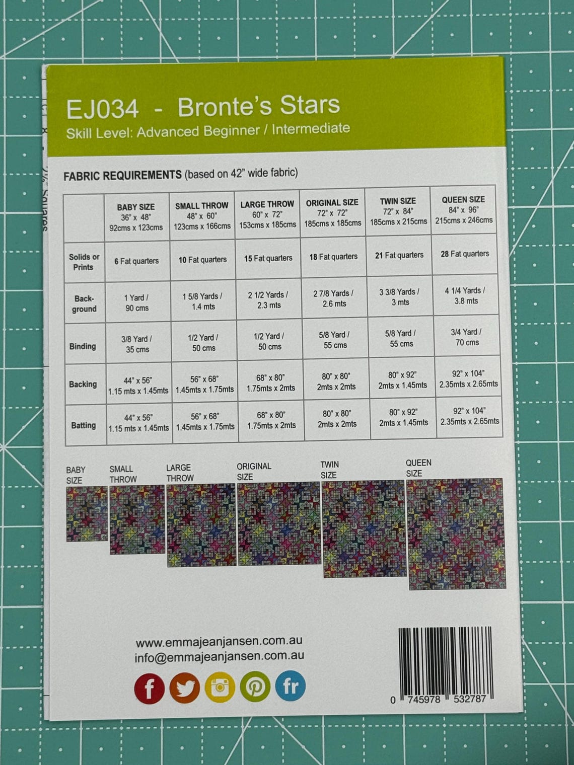 Bronte’s Stars Scrap Quilt Pattern From Emma Jean Jansen - Etsy