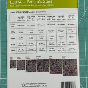 Bronte’s Stars Scrap Quilt Pattern From Emma Jean Jansen - Etsy