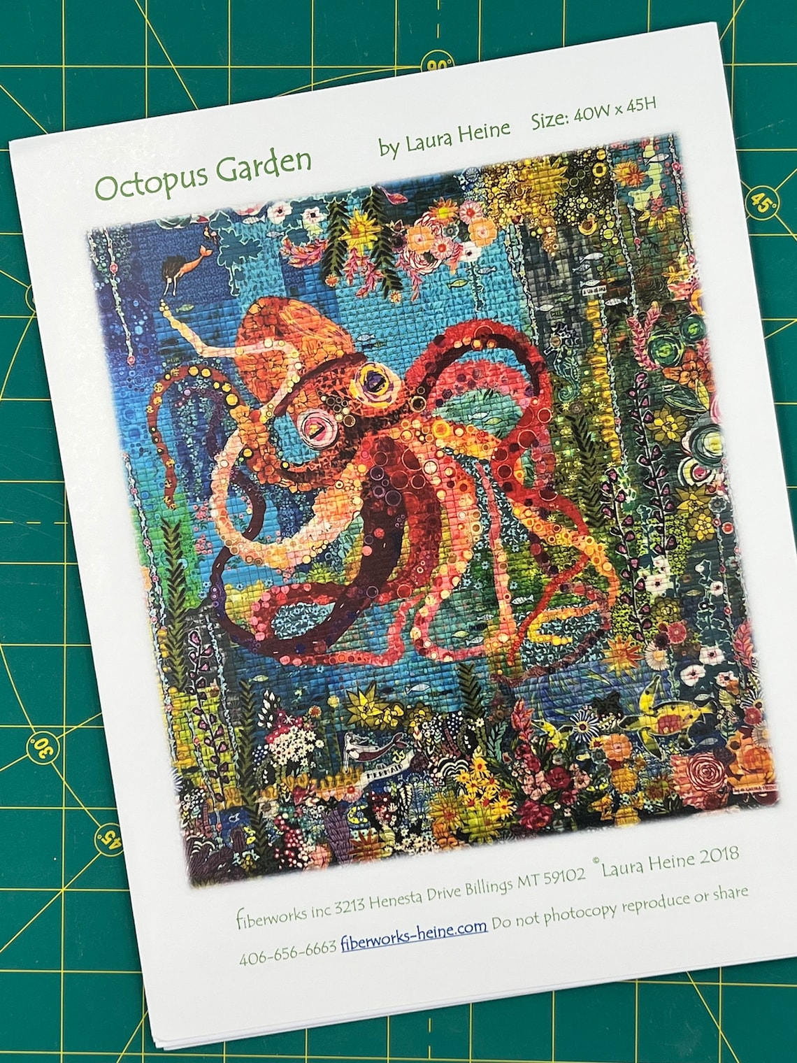 Ocean Octopus Collage Quilt Pattern by Laura Heine - Etsy