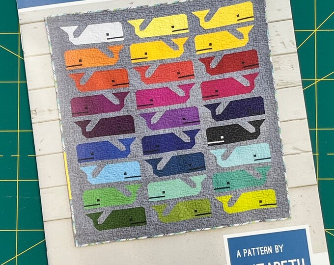 Preppy the Whale Quilt Pattern by Elizabeth Hartman - Etsy