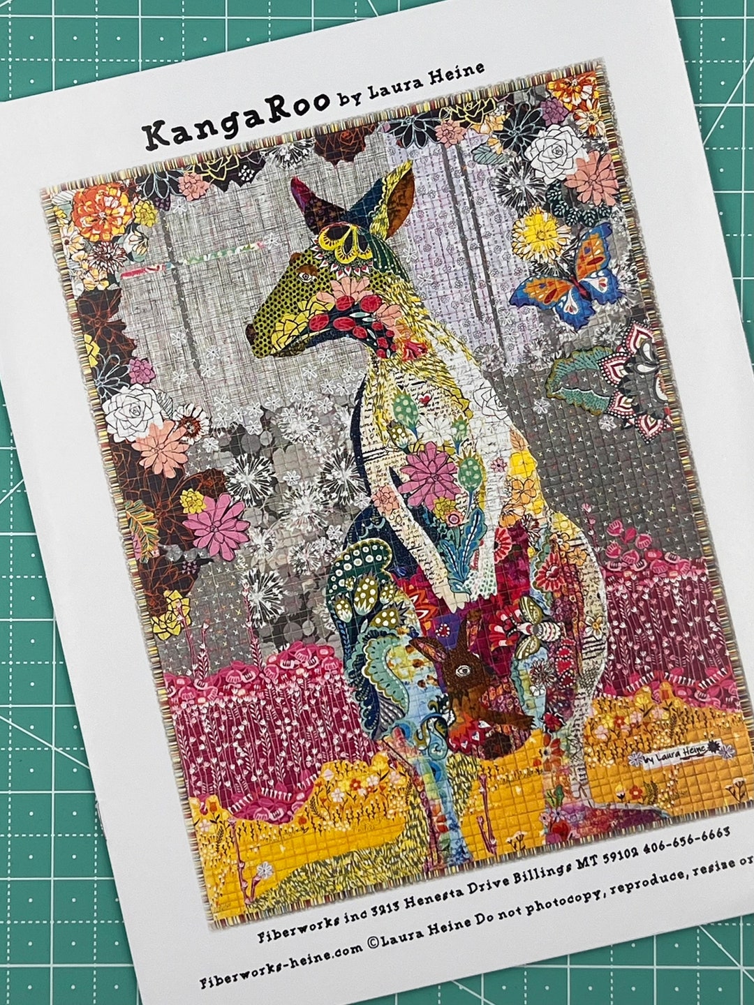 Kangaroo Collage Quilt Pattern by Laura Heine - Etsy