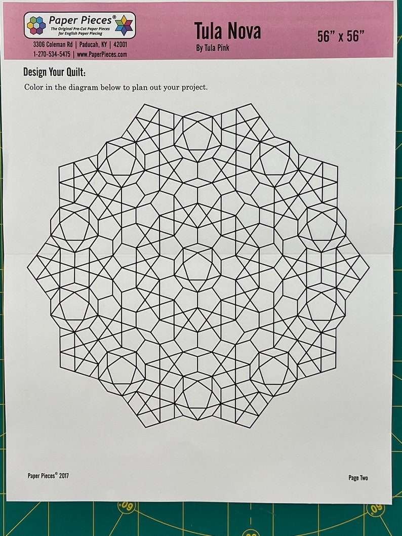 Tula Nova by Tula Pink EPP Quilt Kit: Pattern Paper Pieces - Etsy
