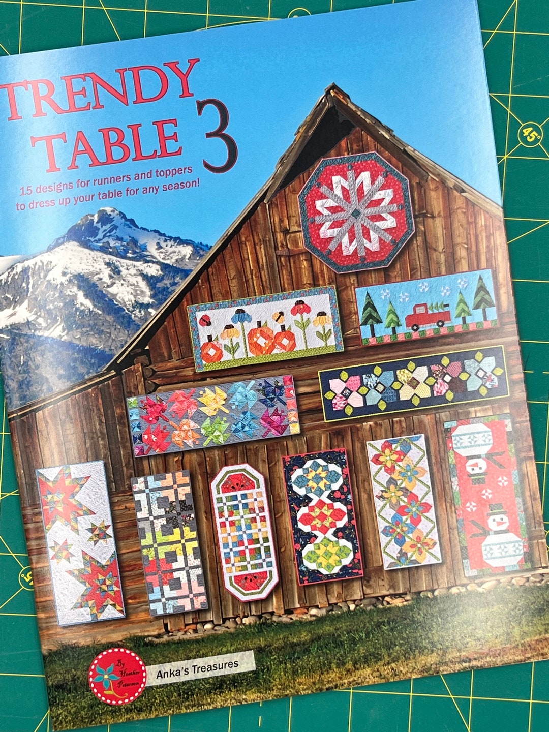 Trendy Table 3 Table Runner Quilt Pattern Book by Anka’s Treasures - Etsy