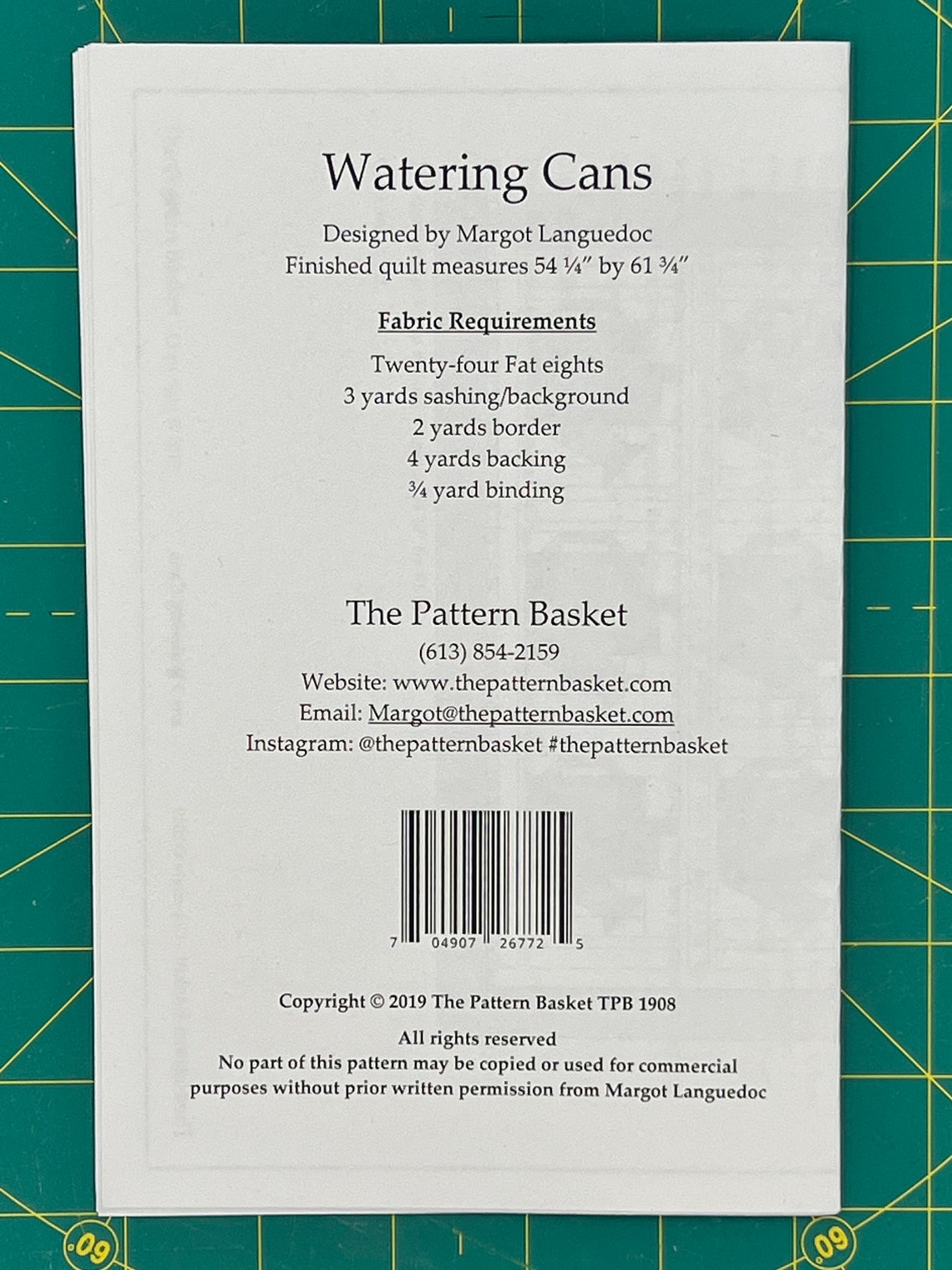 Watering Cans Spring Scrap Quilt Pattern by the Pattern Basket - Etsy