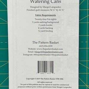 Watering Cans Spring Scrap Quilt Pattern by the Pattern Basket - Etsy