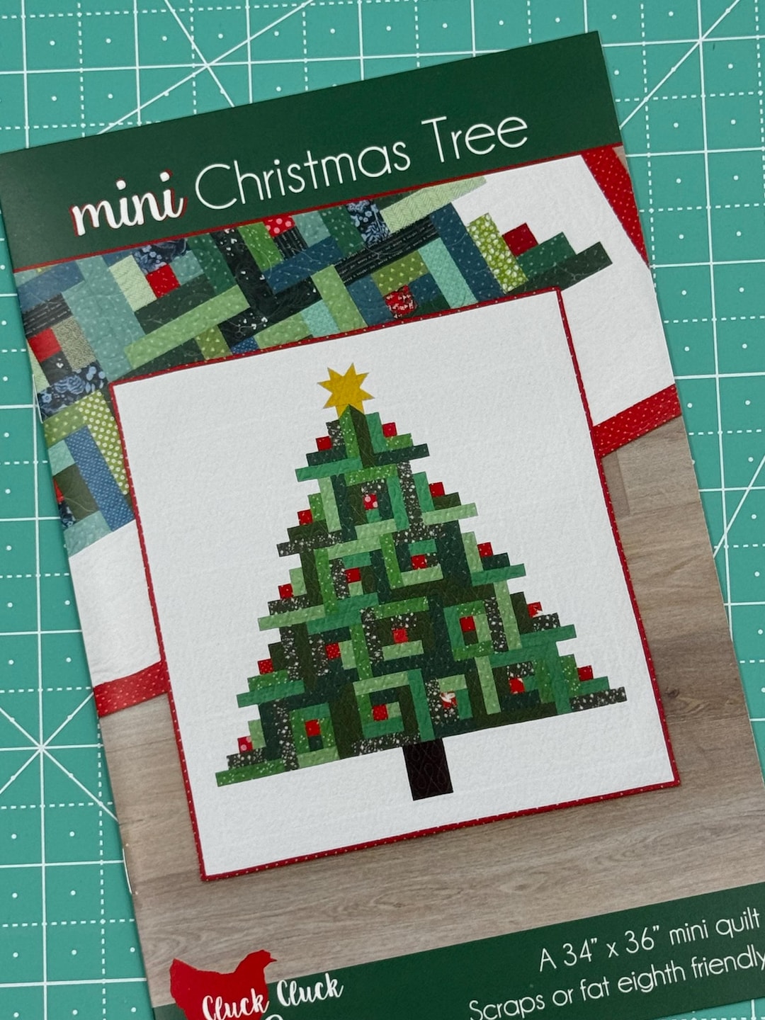 Mini Christmas Tree Patchwork Pieced Quilt Pattern by Cluck Cluck Sew ...