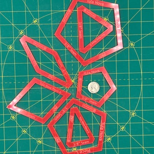 Tula Nova by Tula Pink EPP Quilt Kit: Pattern, Paper Pieces, Windowed ...