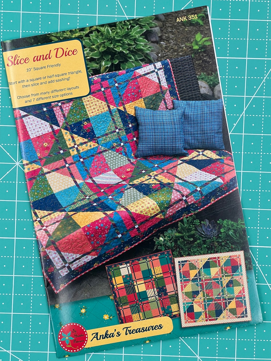 Slice and Dice Traditionally Pieced Patchwork Quilt Pattern by Anka’s ...