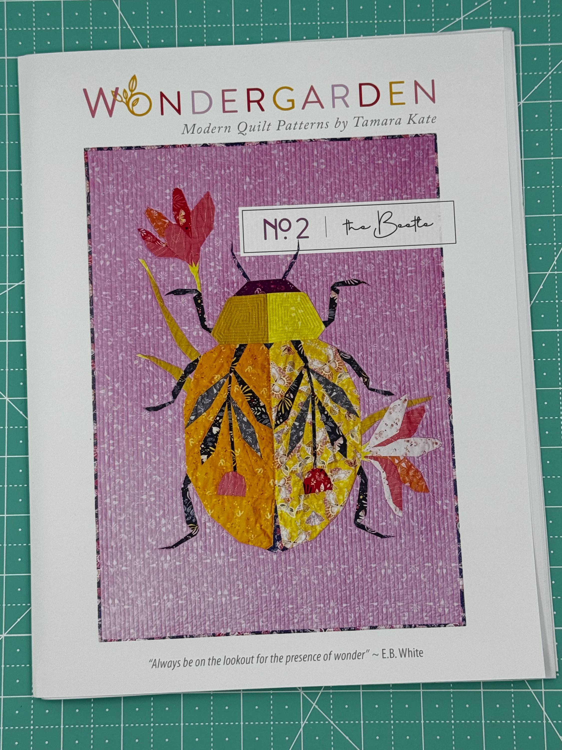 Wonder Garden the Beetle Pattern, Foundation Paper Pieced, Nature Study ...