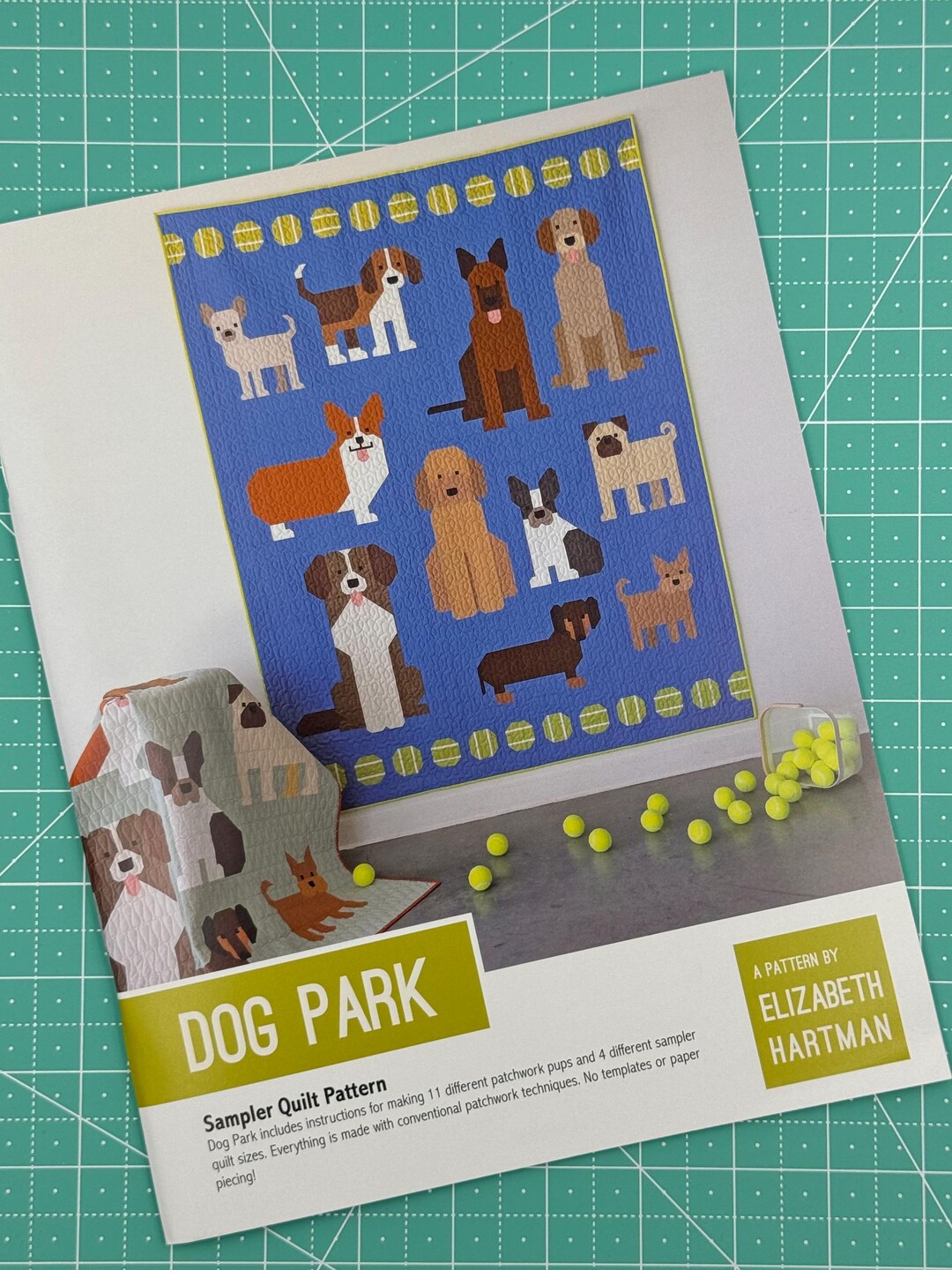 Dog Park Quilt Pattern Booklet by Elizabeth Hartman - Etsy