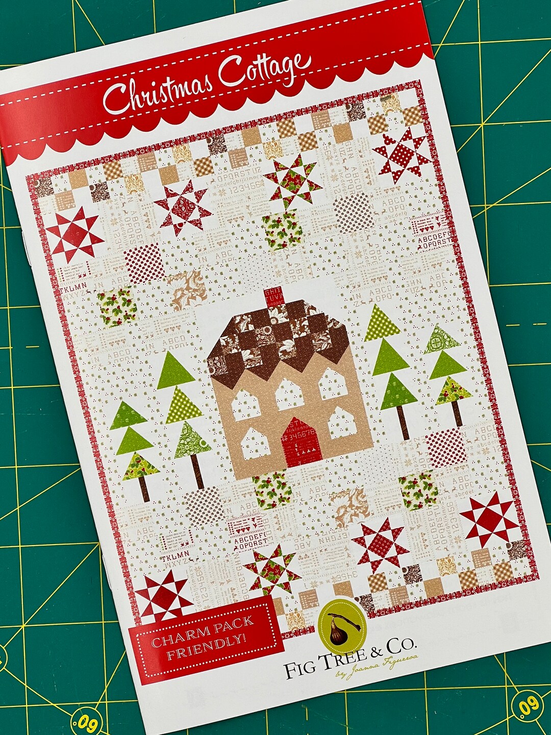 Christmas Cottage Fig Tree Patchwork Quilt Pattern - Etsy
