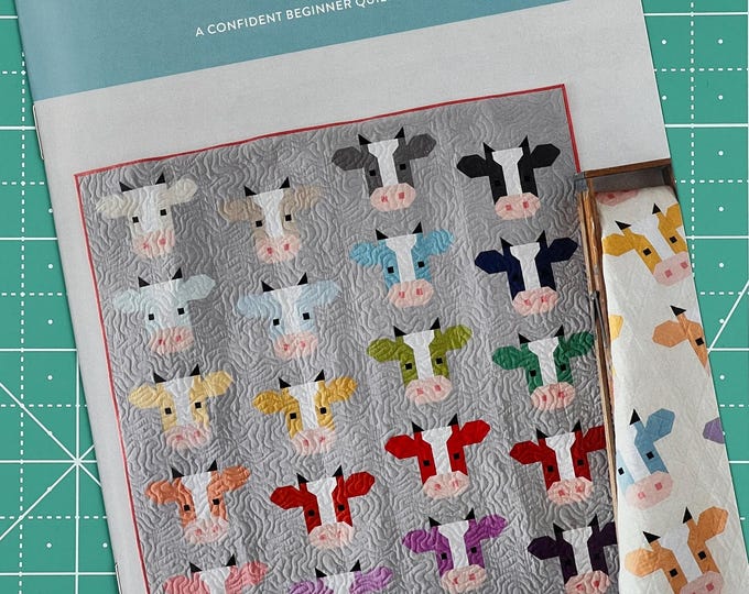 Annabelle Cow Quilt Pattern by Cotton and Joy Patterns - Etsy