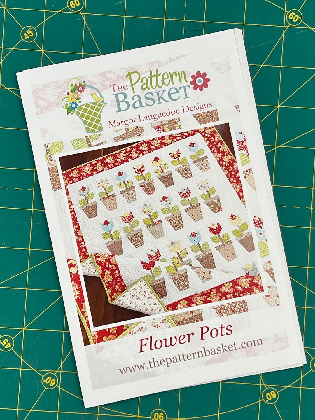 Flower Pot Dutch Tulips Quilt Pattern by the Pattern Basket - Etsy