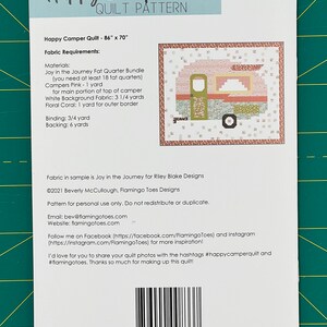 Happy Camper Quilt Pattern From Flamingo Toes - Etsy
