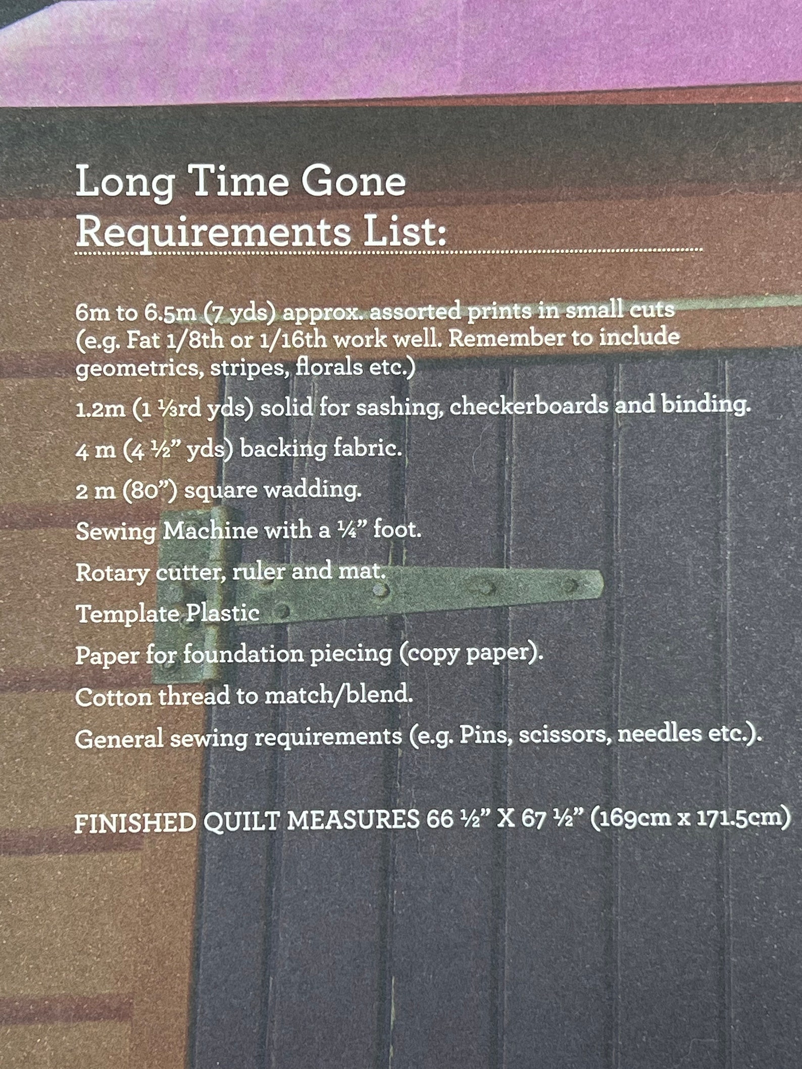 Long Time Gone Patchwork Quilt Pattern by Jen Kingwell - Etsy