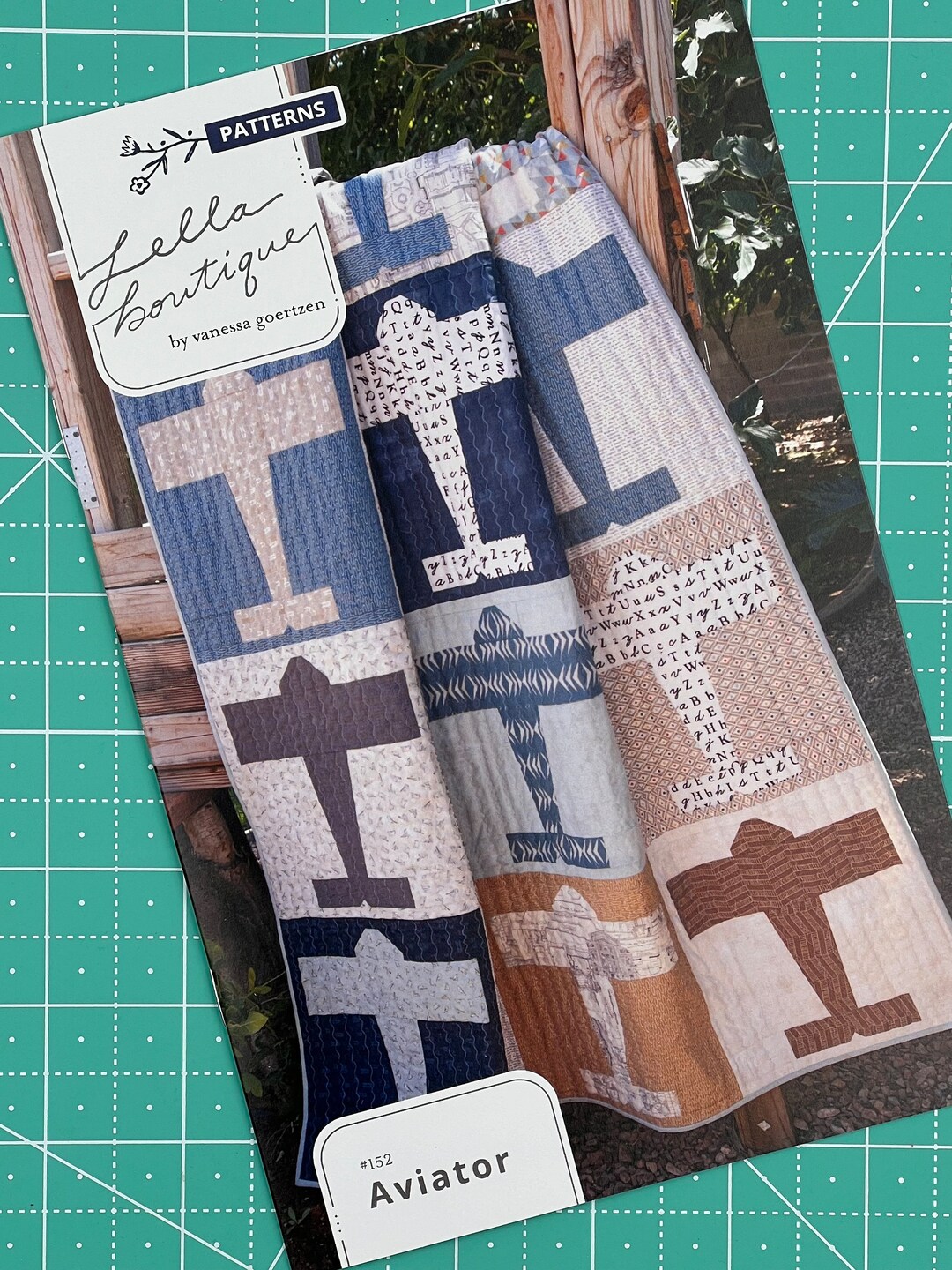 Aviator Airplane QUILT PATTERN From Lella Boutique, Traditionally ...