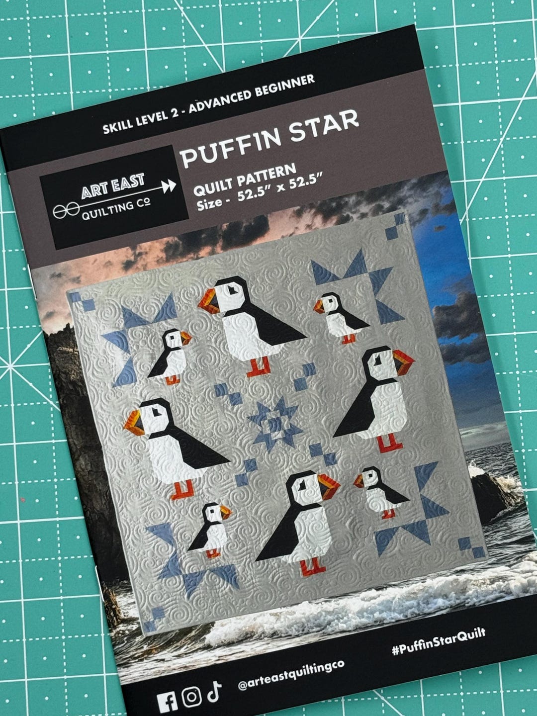 Puffin Traditionally Pieced Patchwork Quilt Pattern by Art East Company ...