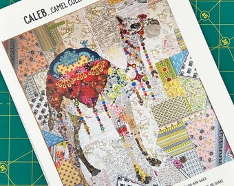 Caleb Camel, Collage Quilt Pattern by Laura Heine of Fiberworks - Etsy
