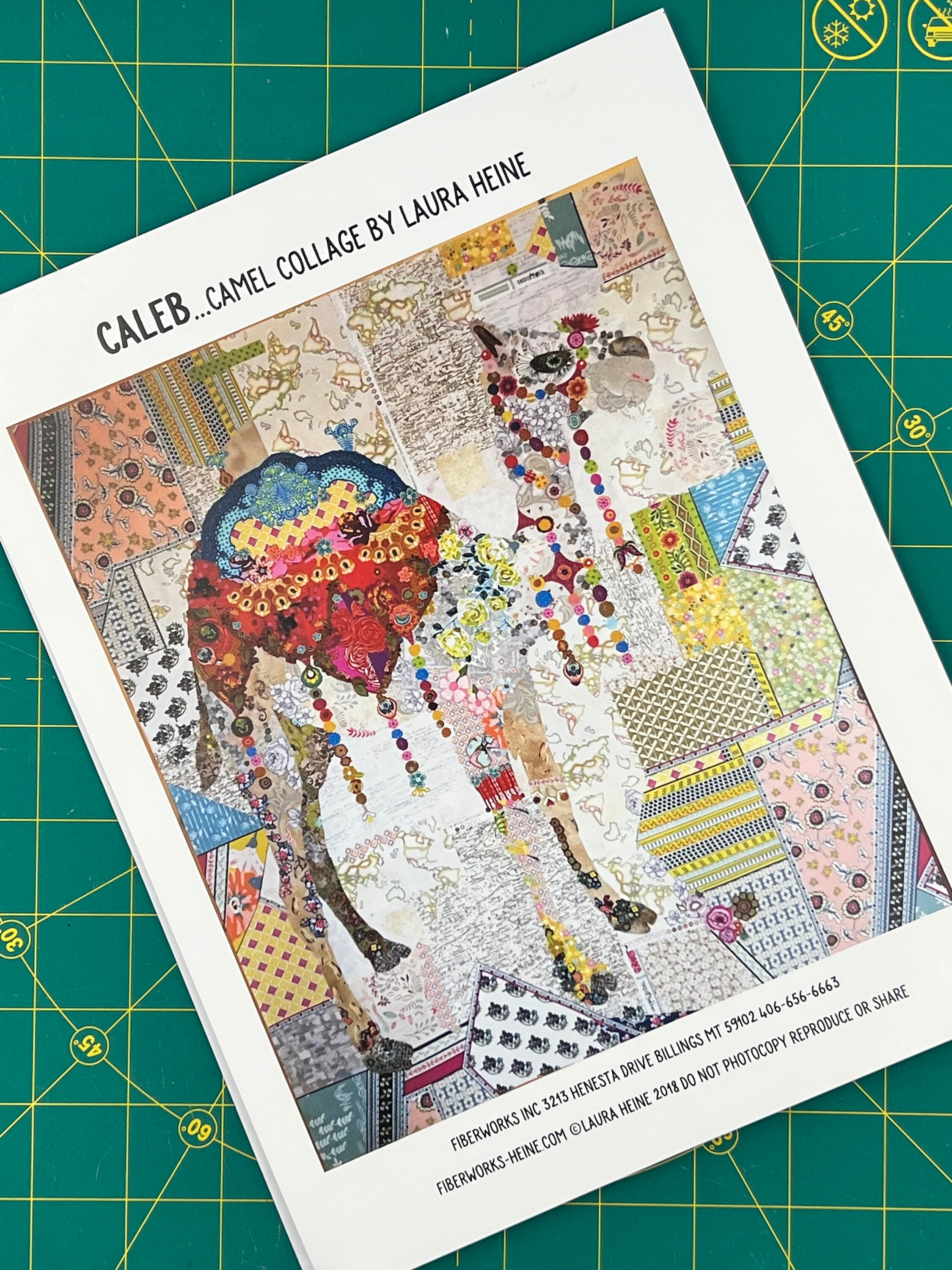 Caleb Desert Camel Collage Quilt Pattern by Laura Heine of Fiberworks ...