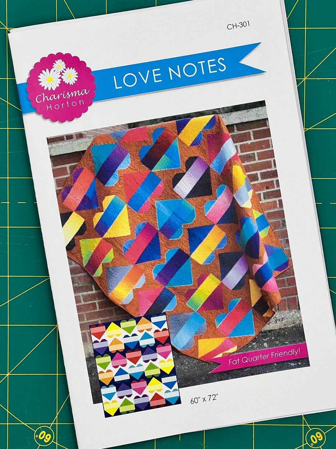 Love Notes, Bold and Modern Heart Quilt Pattern by Charisma Horton - Etsy