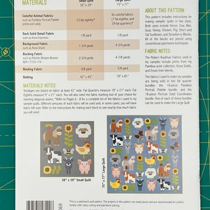 Fab Farm Animal Quilt Pattern by Elizabeth Hartman - Etsy