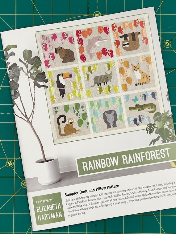 Rainbow Rainforest Quilt Pattern by Elizabeth Hartman - Etsy