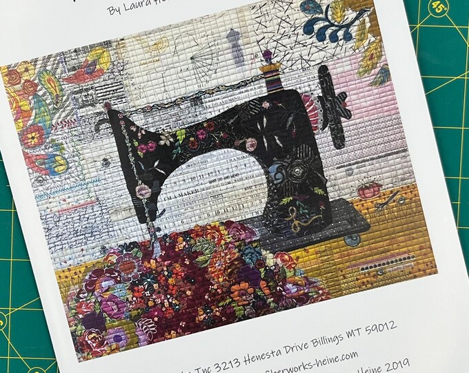 Featherweight Sewing Machine Collage Quilt Pattern by Laura Heine of ...