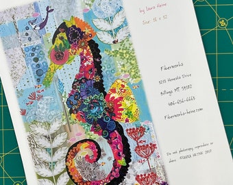 Jellie Fish Jellyfish Collage Quilt Pattern by Laura Heine - Etsy