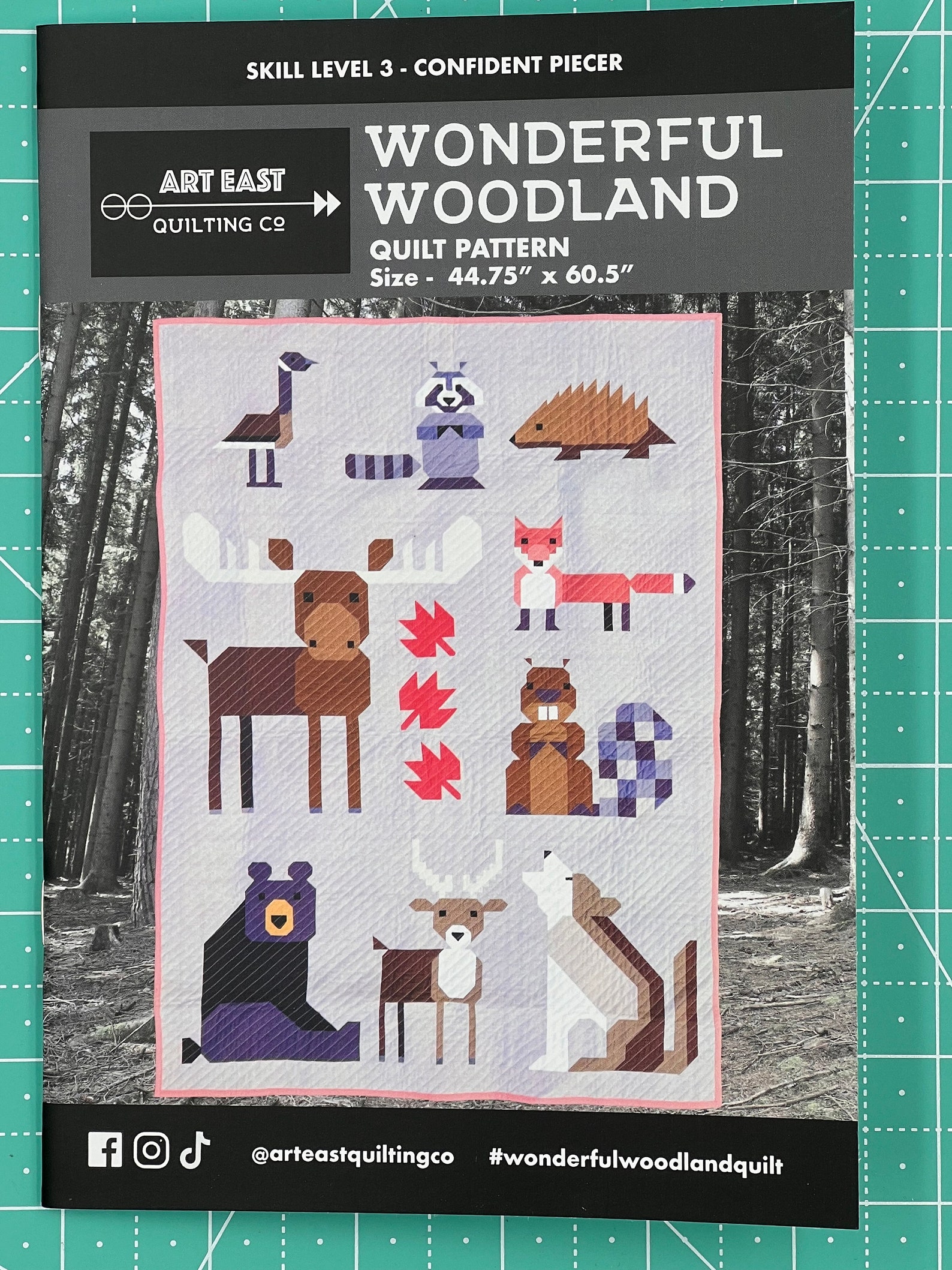 Wonderful Woodland Forest Animals Traditionally Pieced Patchwork Quilt ...