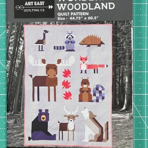 Wonderful Woodland Forest Animals Traditionally Pieced Patchwork Quilt ...