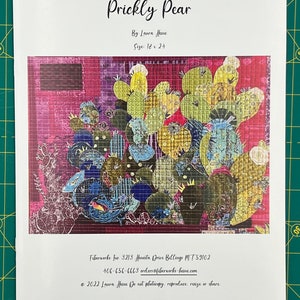 Prickly Pear Catctus Collage Quilt Pattern by Laura Heine of Fiberworks ...
