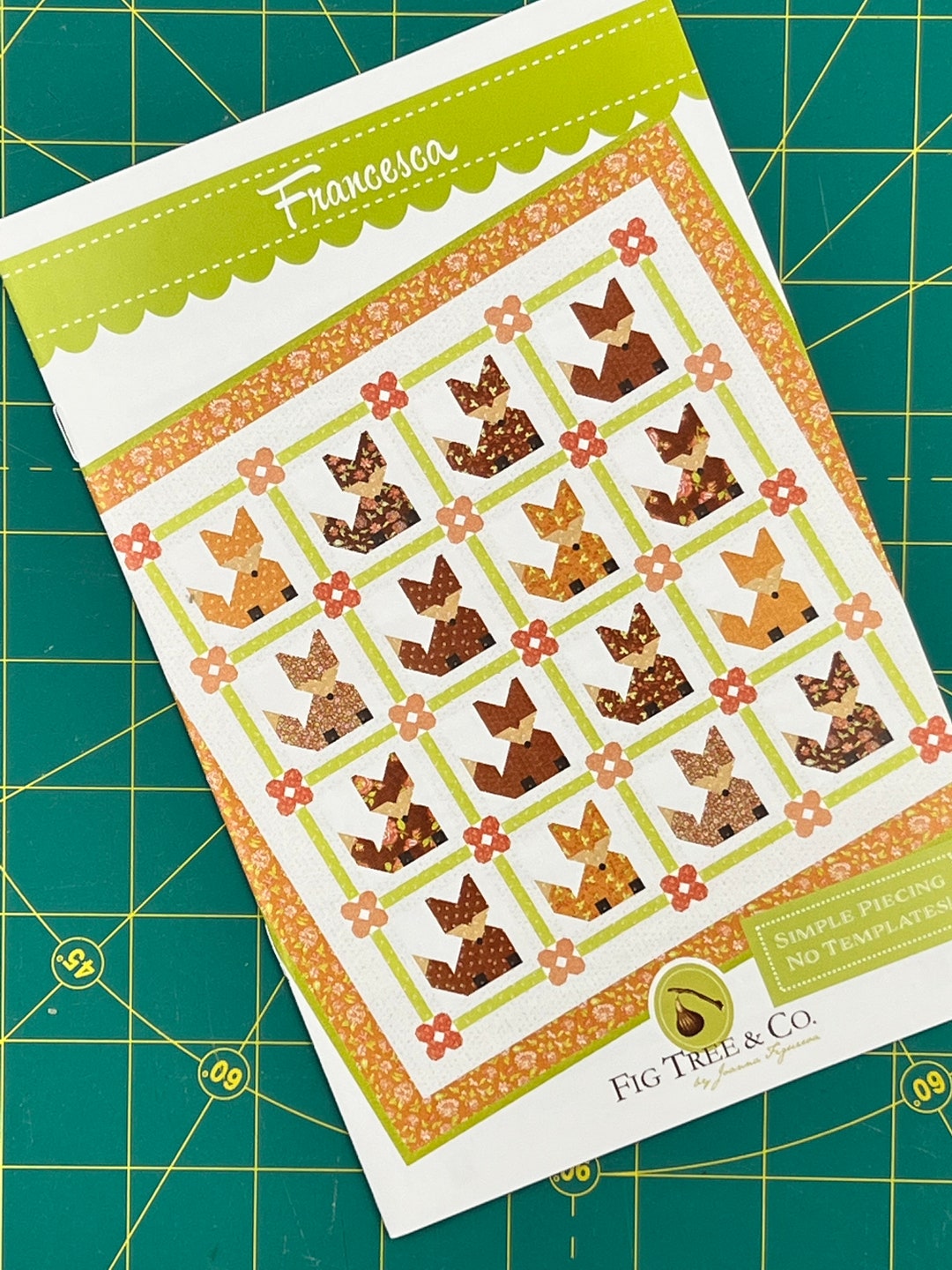 Francesca Fox and Daisies Fig Tree Quilt Pattern - Etsy