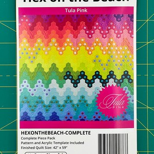 Tula Pink Hex on the Beach Pattern and Acrylic Template - Etsy