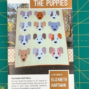 The Puppies Puppy Dog Quilt Pattern by Elizabeth Hartman - Etsy